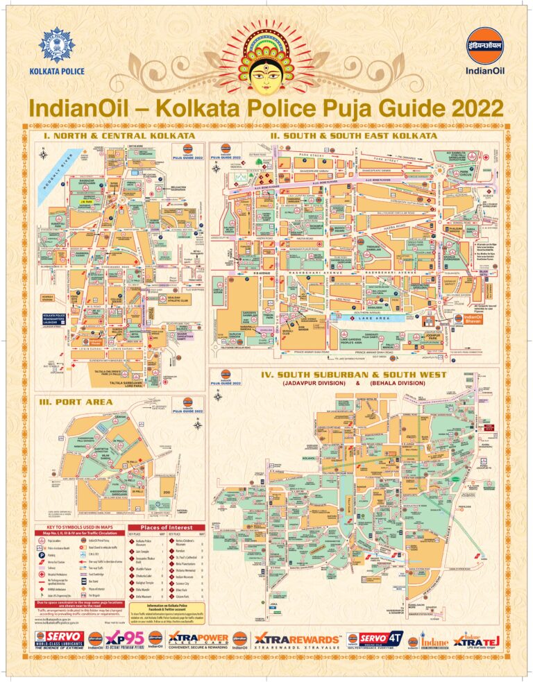 Durga Puja Road Map Kolkata Police 2023 Kolkata Durga Puja Road Map 2023