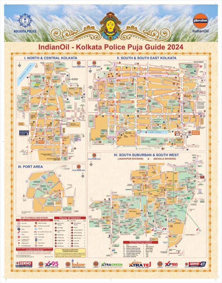 Kolkata Durga Puja Road Map 2025 Durga Puja Road Map 2025